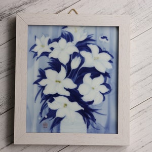 Chinese Blue and White Porcelain Wall Decor Handmade Ceramic Tile Mural ...