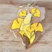 Yellow Slug Keychain, Ginkgo Woodland Critters Art, Epoxy Keychain ...