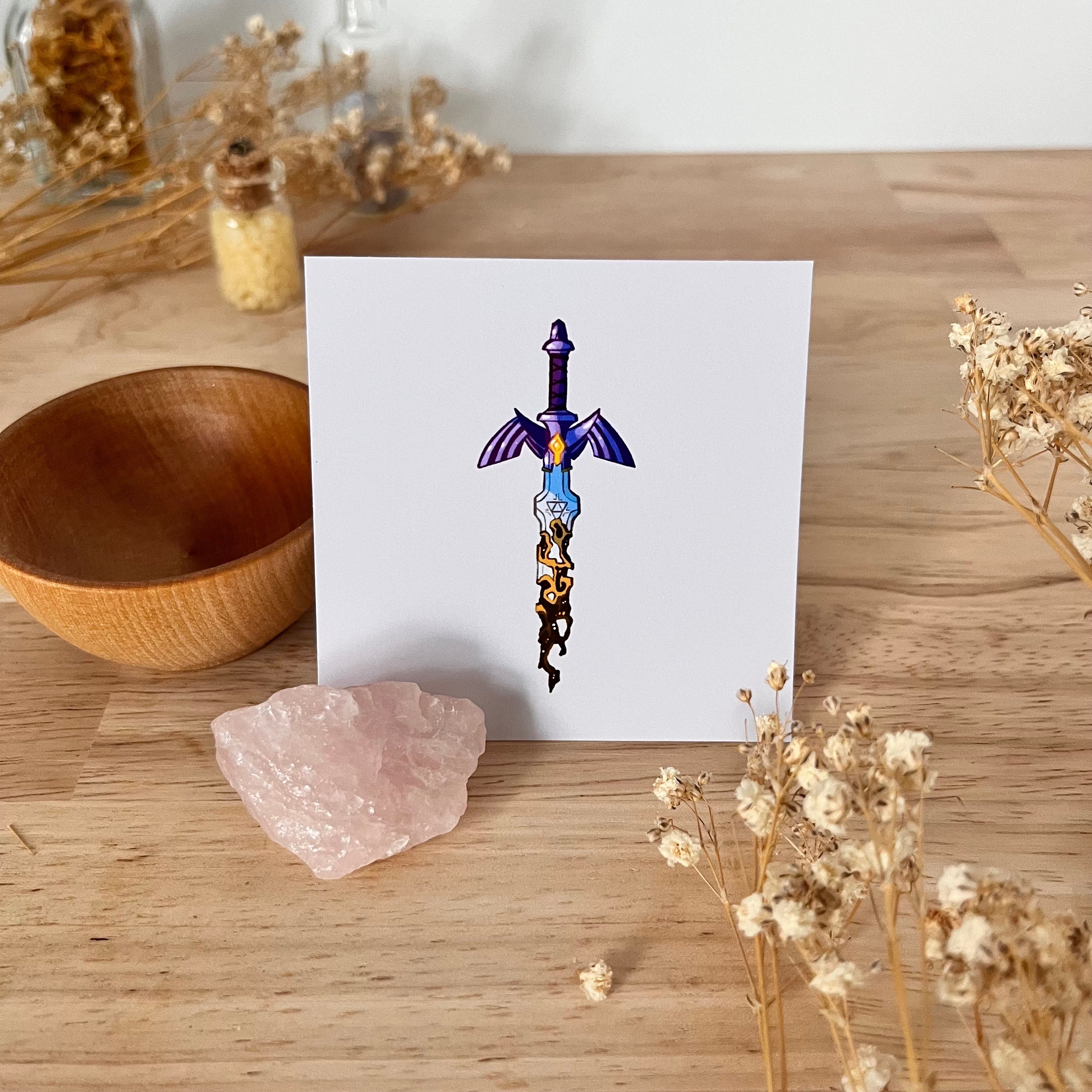 Decayed Master Sword 3 X 3 Print the Legend of Zelda: Tears - Etsy