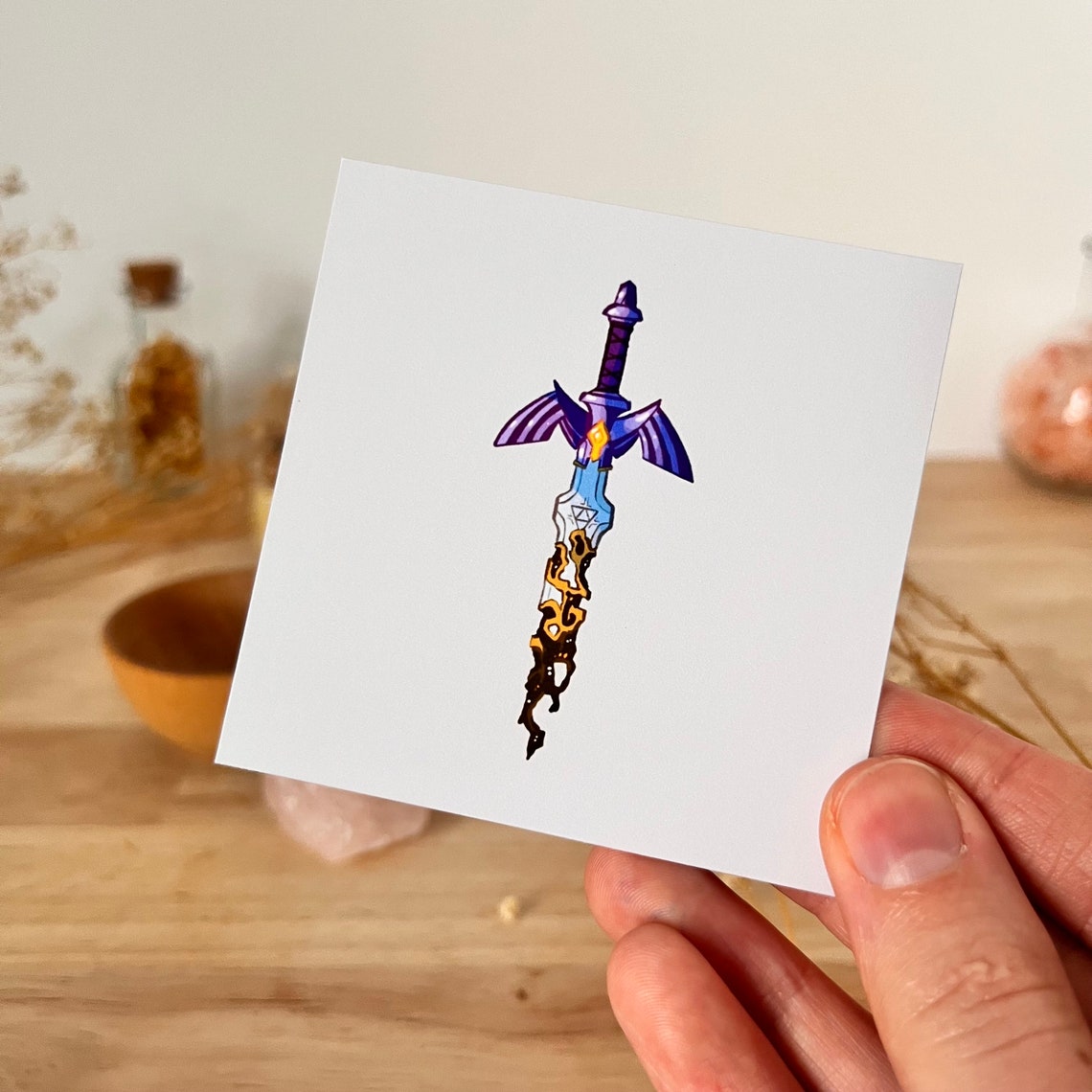 Decayed Master Sword 3 X 3 Print the Legend of Zelda: Tears - Etsy