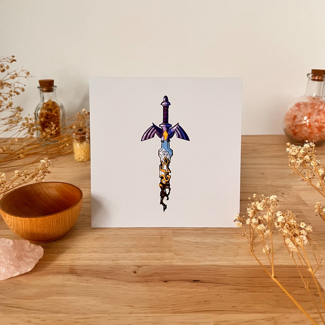 Decayed Master Sword 5 X 5 Print the Legend of Zelda: Tears - Etsy