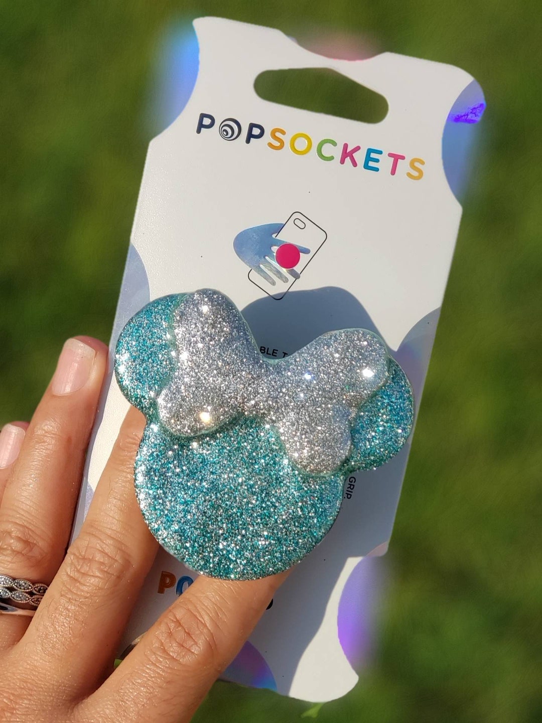 Mickey popsocket Aqua arendelle mickey ears inspired - Etsy Nederland