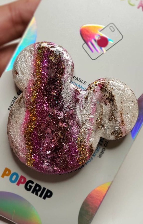 Disney Popsocket Pink Geode Mickey Mouse Head. | Etsy