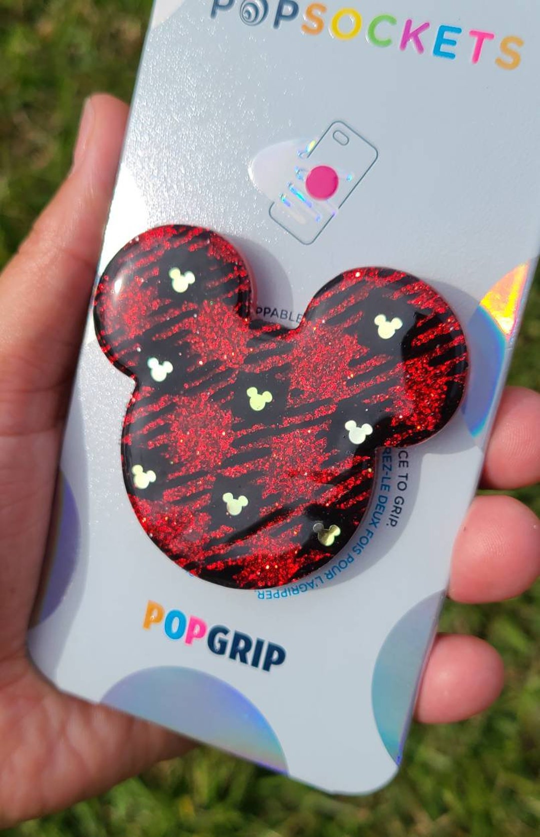Mickey Popsocket Christmas Plaid Disney Popsocket. - Etsy