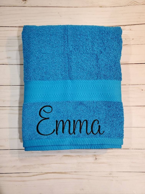Personalized Embroidered Custom Bath Towel. Customized - Etsy