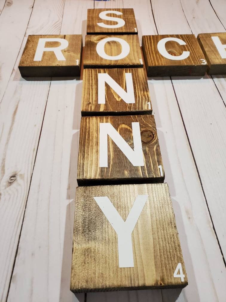 Letter Tile Wall Decor. 3.5 Inch by 3.5 Inch Pine Wood - Etsy