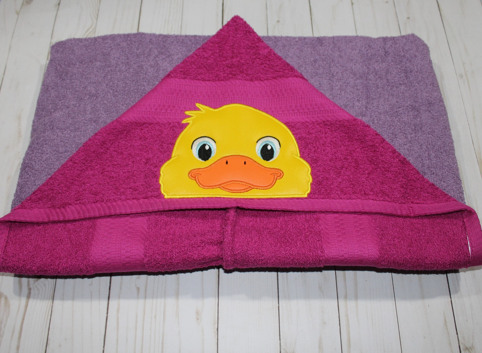 Personalized Yellow Rubber Duck Embroidered Hooded Bath Towel. - Etsy