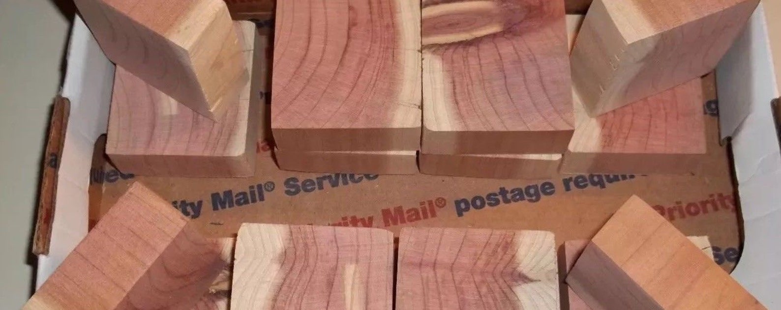 2 X 2X 3/4 Aromatic Red Cedar Wood Blocks Moth Ball Repellent - Etsy