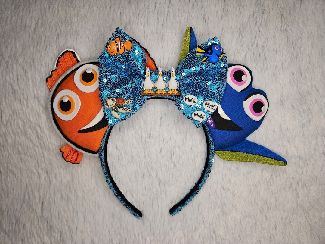 Nemo and Dory Minnie Mouse Ears | Finding Nemo - Etsy