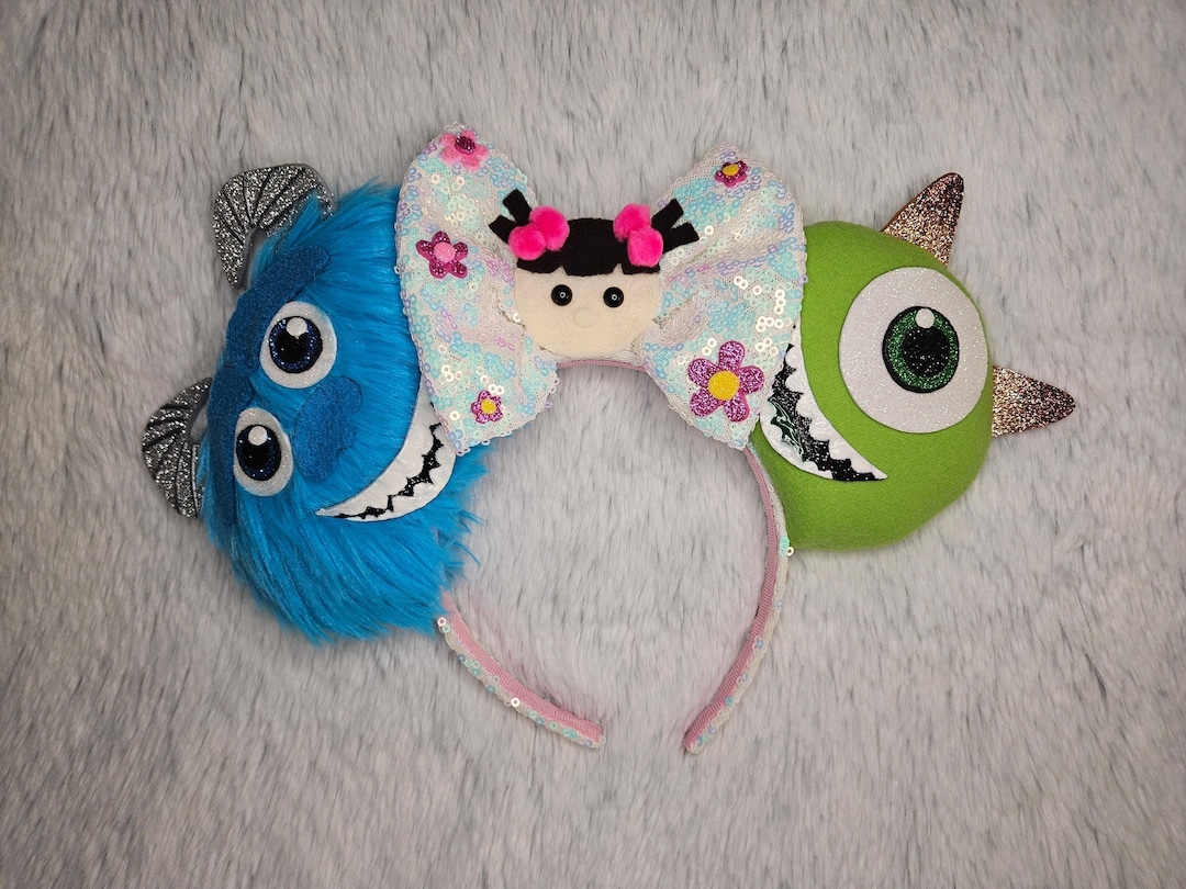 Sully and Mike Minnie Mouse Ears Monsters Inc - Etsy