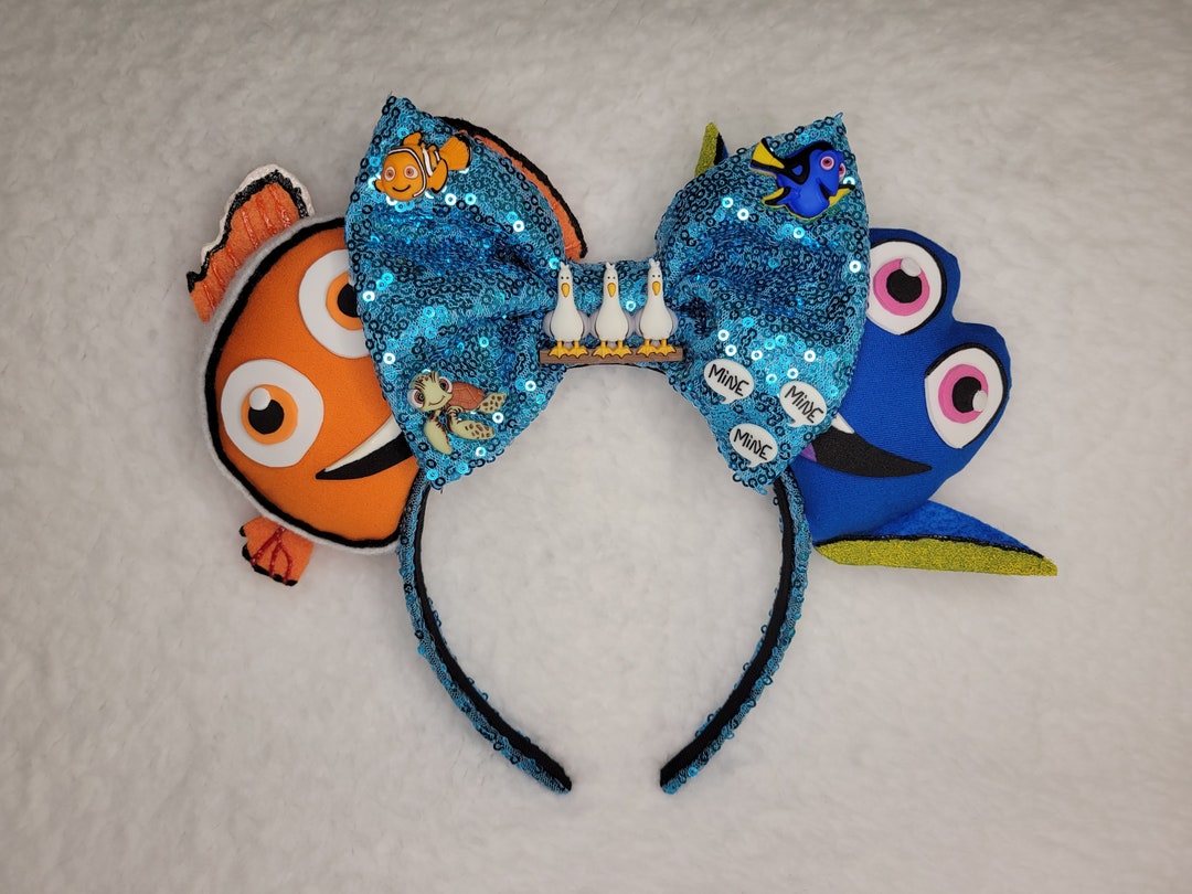 Nemo and Dory Minnie Mouse Ears Finding Nemo - Etsy