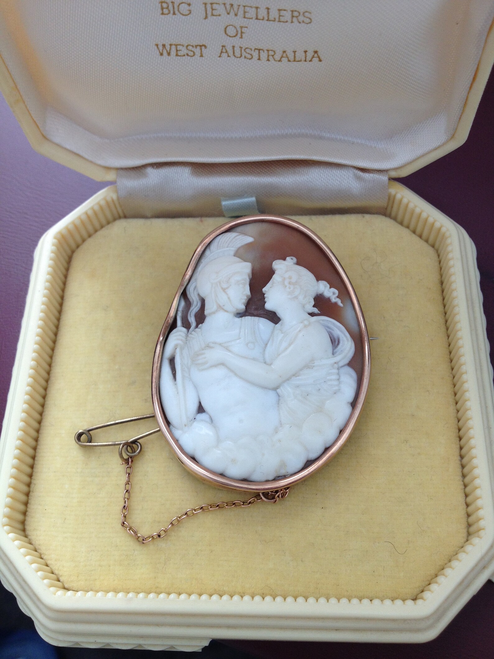 Large 9ct Gold Cameo - Etsy