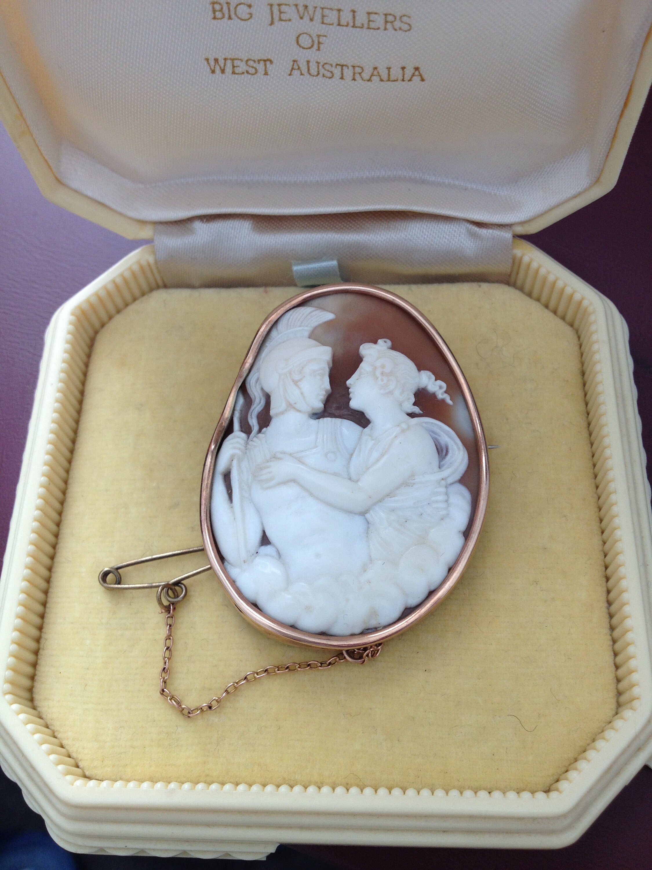 Large 9ct Gold Cameo - Etsy