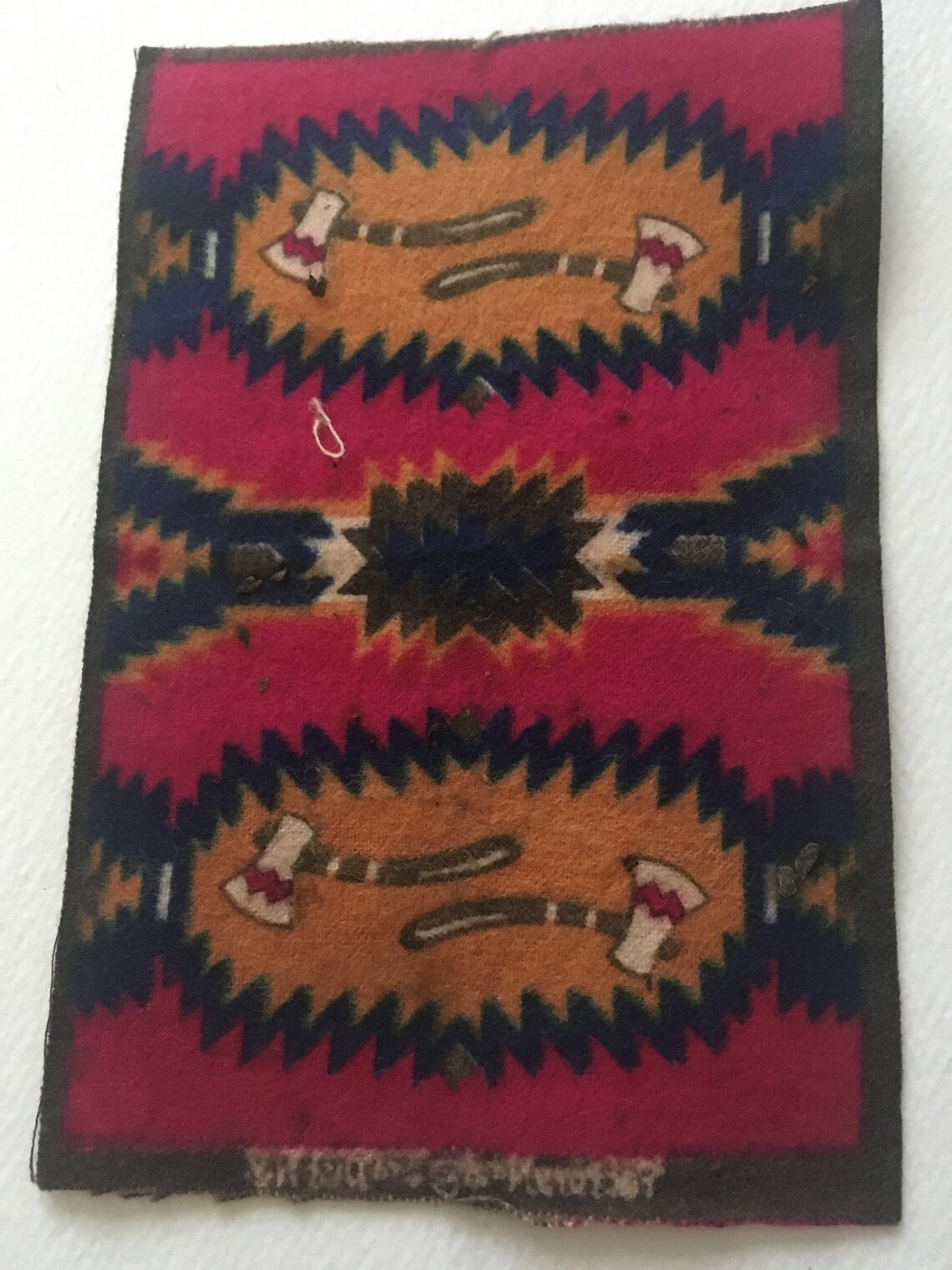 Antique Rare Tobacco Velvet Felt Navajo Indian Rug 51/2 - Etsy