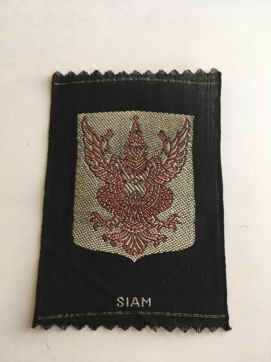 A Woven Siam Silk Cigarette Card/patch Door Steden En Dorpen Country ...