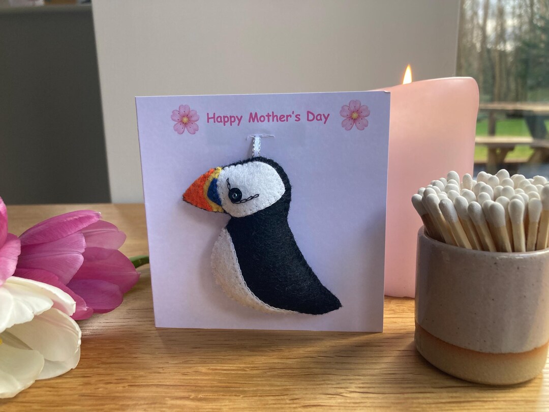 Puffin Mother's Day Card - Etsy