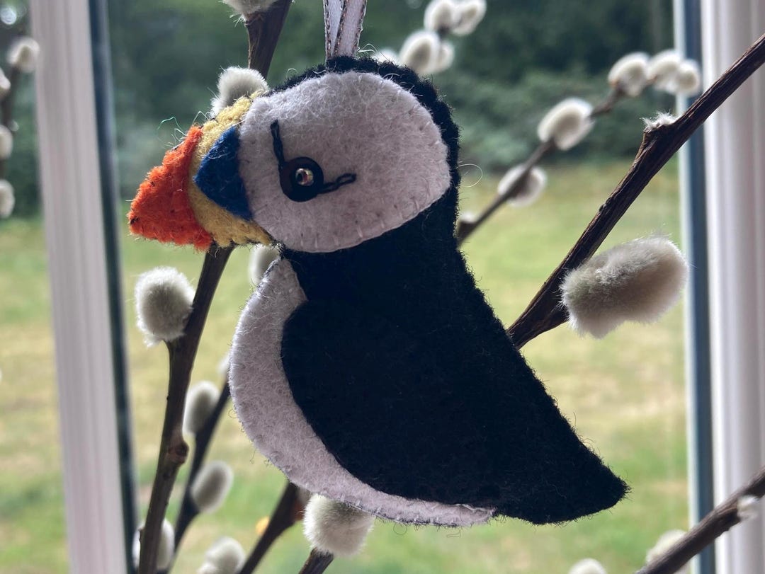 Puffin Decoration, Felt Puffin, Hanging Puffin Decoration - Etsy