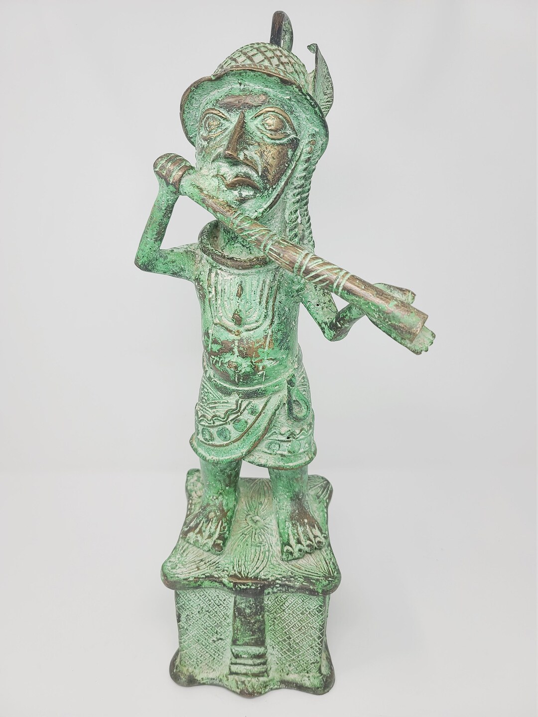 Antique African Bronze Sculpture/ Beninese African Statuette / African ...