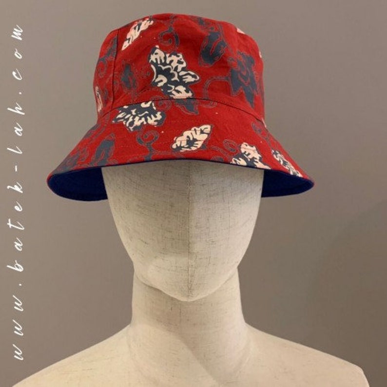 Batik Bliss Bucket Hat Handmade Hand-stamped Batik Made in Malaysia ...