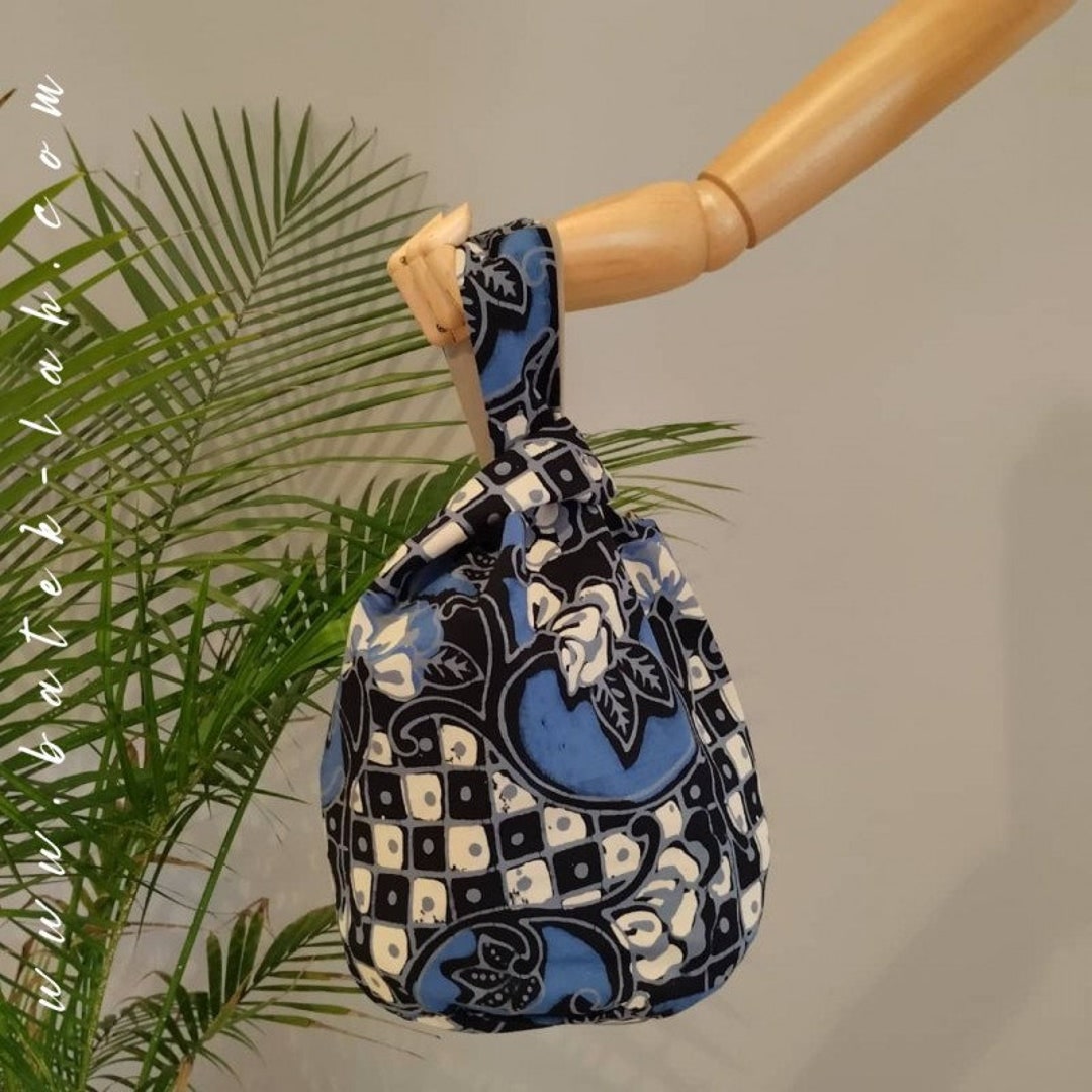 Batik Lunch Bag-cotton-handmade Batik-washable-batik Tote-hand Bag ...