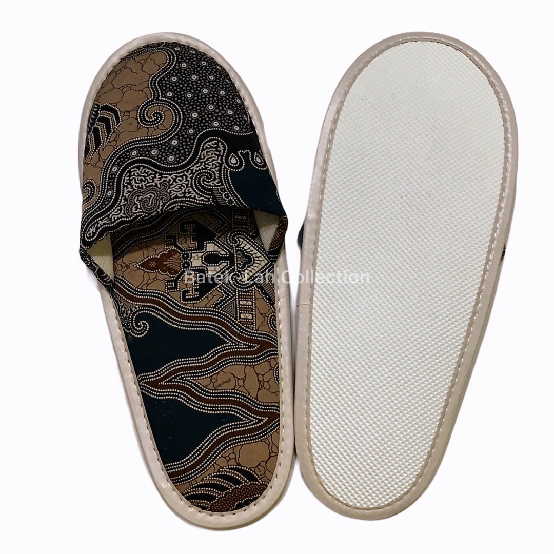 Home Batik Slipper-screen Print Batik-cotton-assorted Color & Design ...