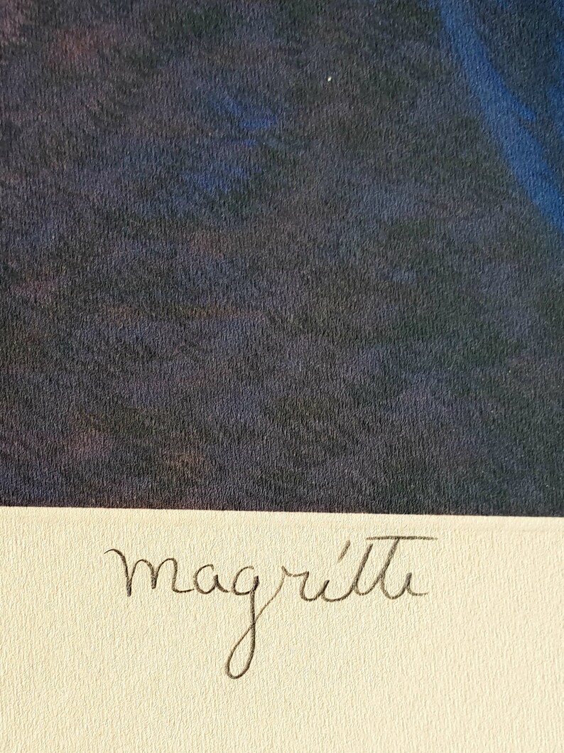 René Magritte, Prince Charming, Hand Signed Lithograph - Etsy