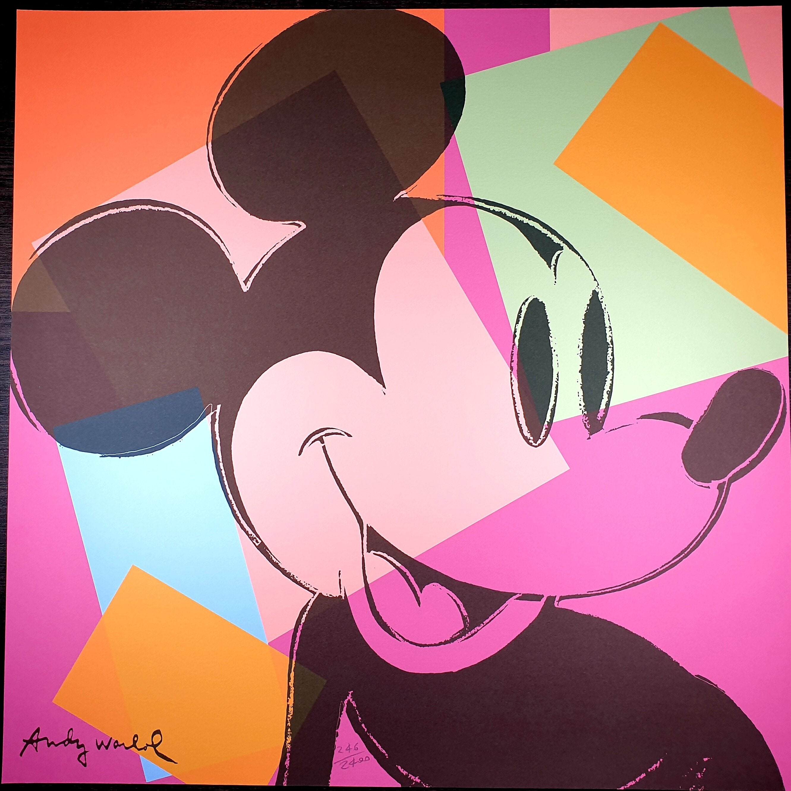 Andy Warhol the Art of Mickey Mouse Plate Signed Lithograph - Etsy