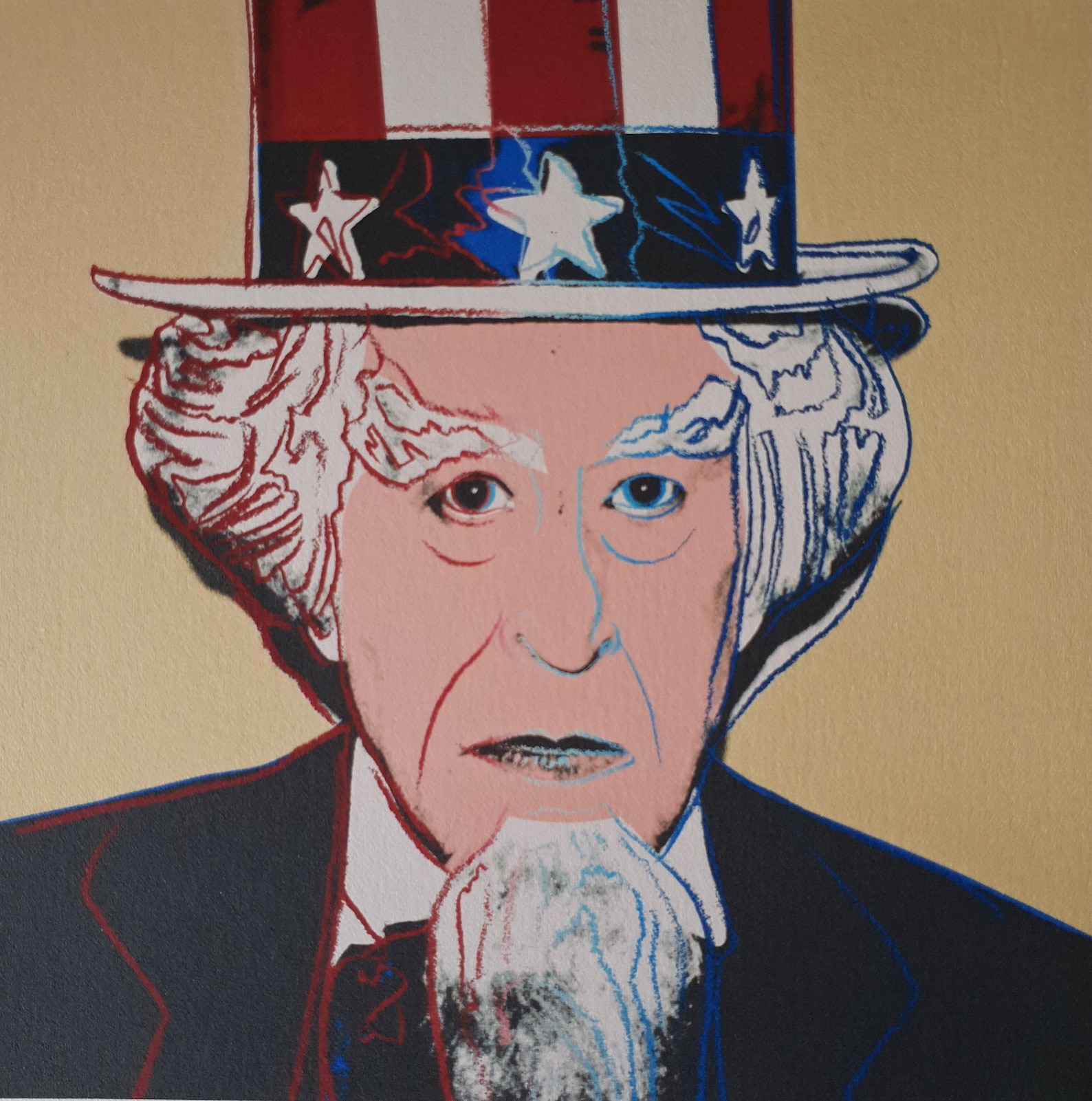 Andy Warhol, Myths Uncle Sam FS II.259 1981, Plate Signed Lithograph - Etsy