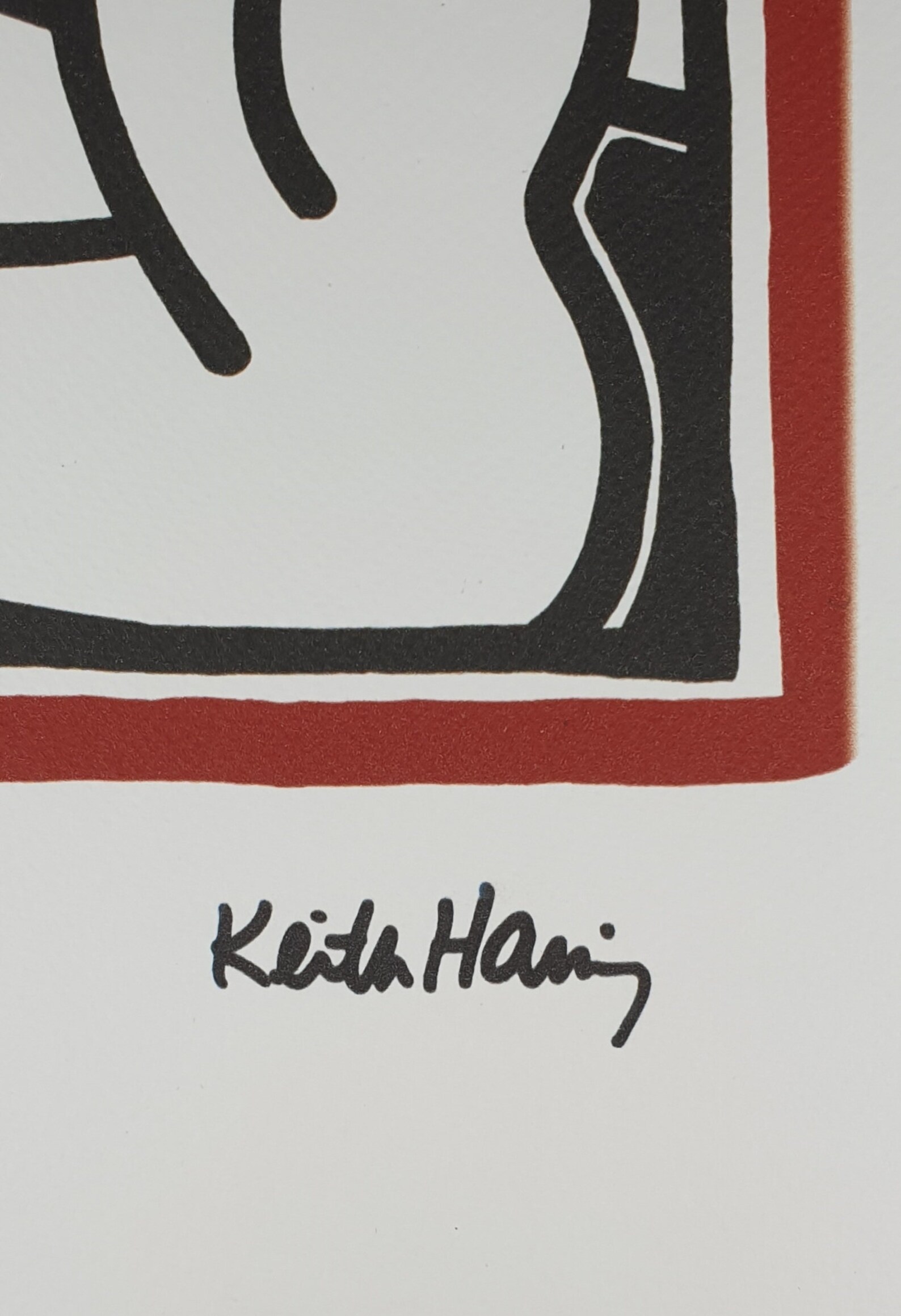 Keith Haring, Self Portrait 1986, Plate Signed Lithograph - Etsy