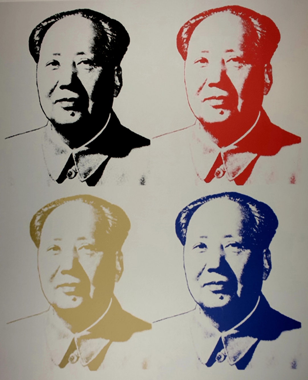 Andy Warhol, Mao Tse Tung, Plate Signed Lithograph - Etsy