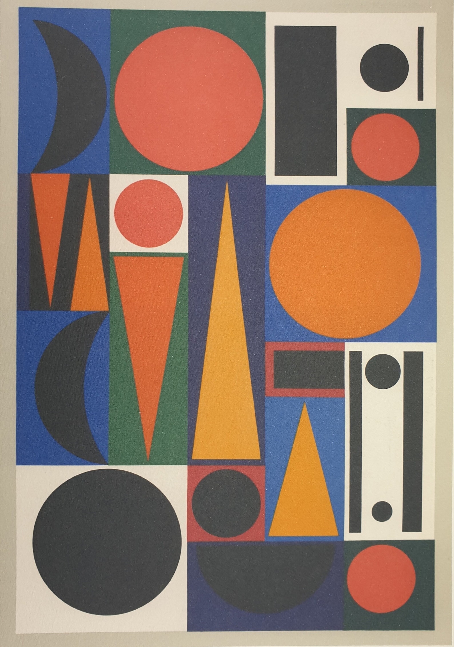 Auguste Herbin, Composition on the Word Vie 2, Hand Signed Lithograph - Etsy