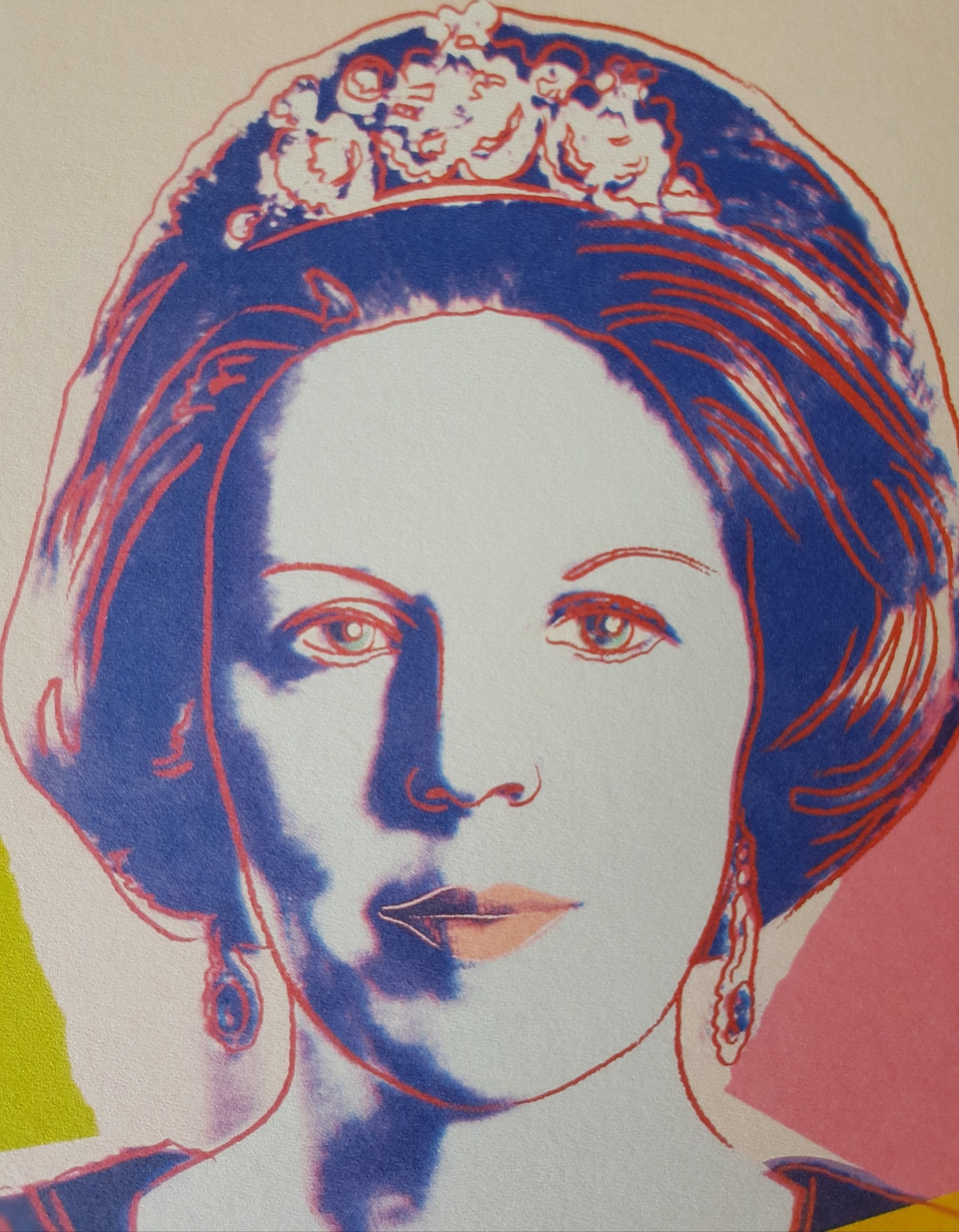 Andy Warhol, Queen Beatrix of the Netherlands 1985, Plate Signed ...