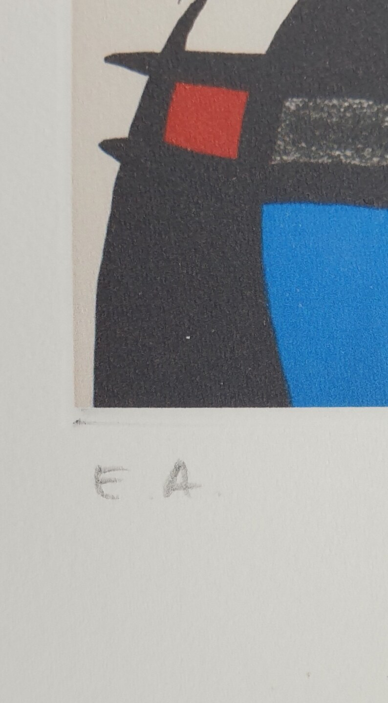 Joan Miró, Oda a Joan Miró Plate 3, Hand Signed Lithograph - Etsy
