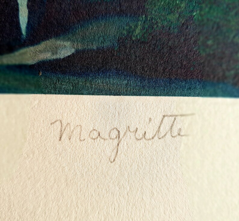 René Magritte, the Annunciation, Hand Signed Lithograph - Etsy