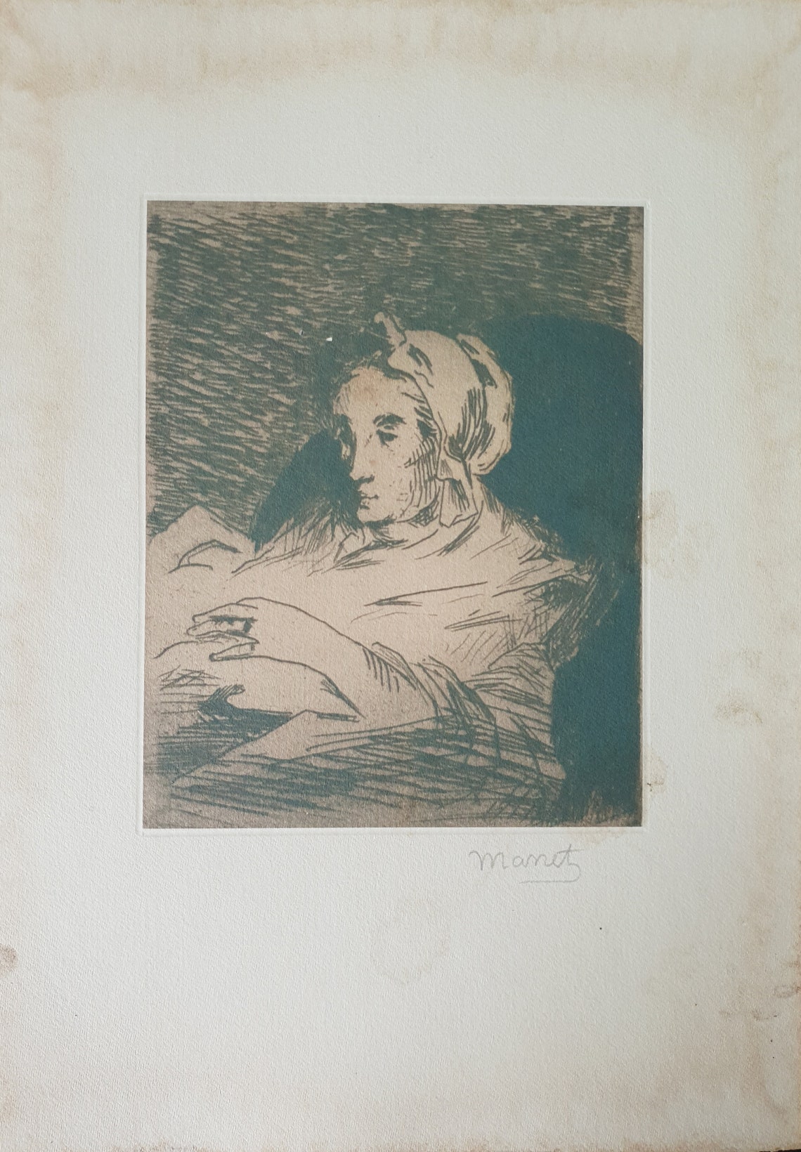 Édouard Manet, La Convalescente 1876-1878, Hand Signed Lithograph - Etsy