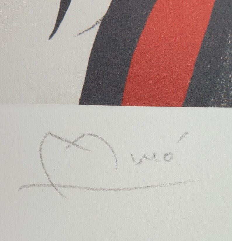 Joan Miró, Oda a Joan Miró Plate 3, Hand Signed Lithograph - Etsy