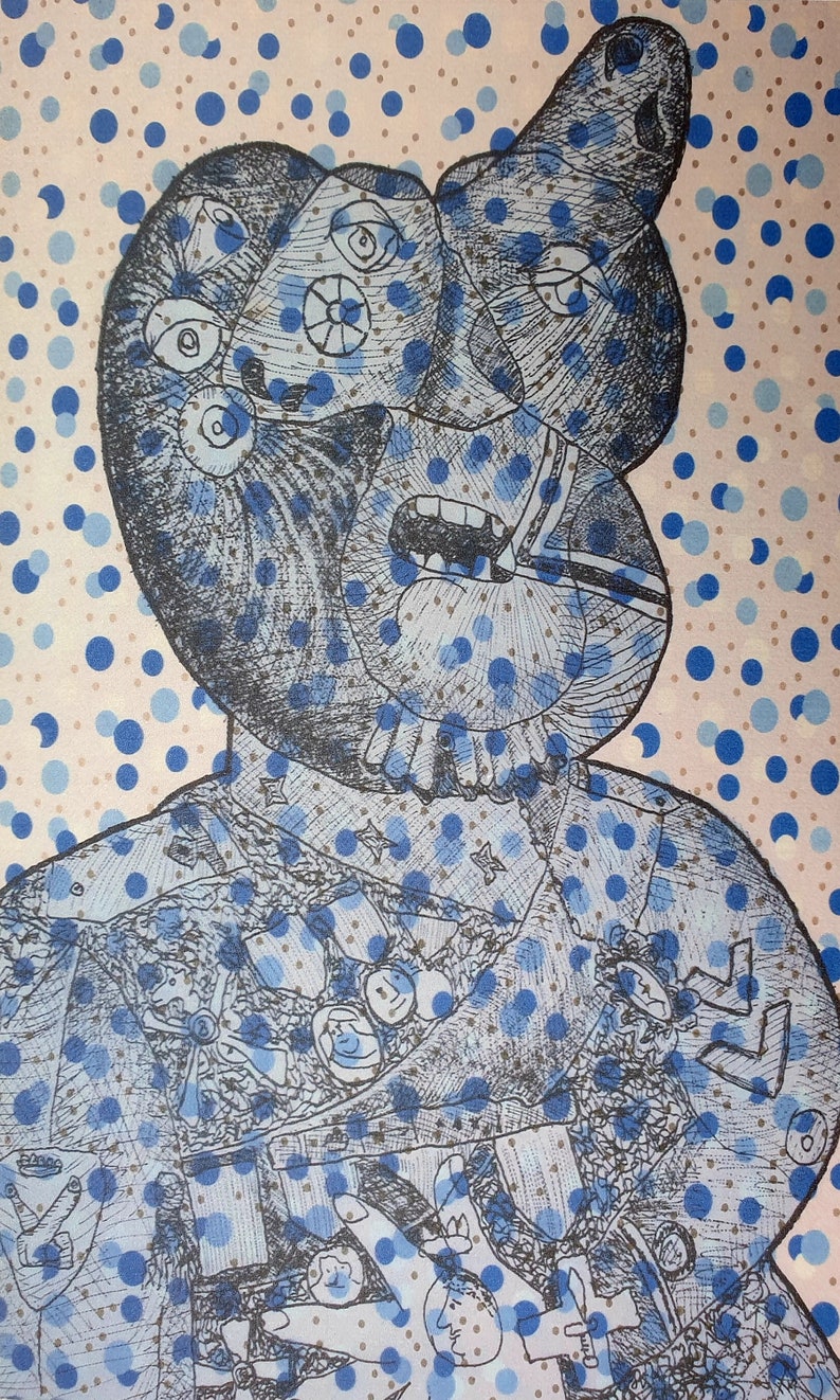 Enrico Baj, Baj Chez Baj L, Hand Signed Lithograph - Etsy