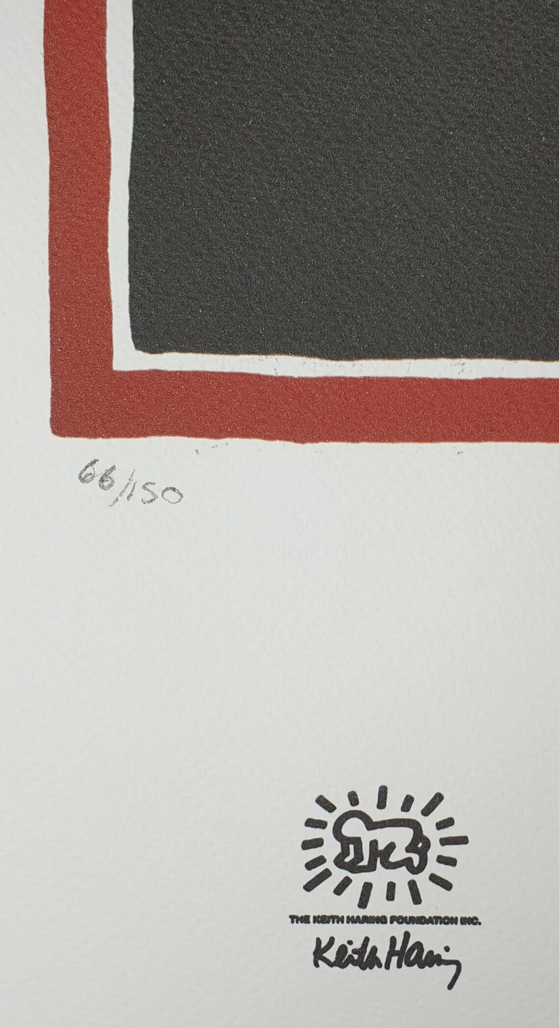 Keith Haring, Self Portrait 1986, Plate Signed Lithograph - Etsy