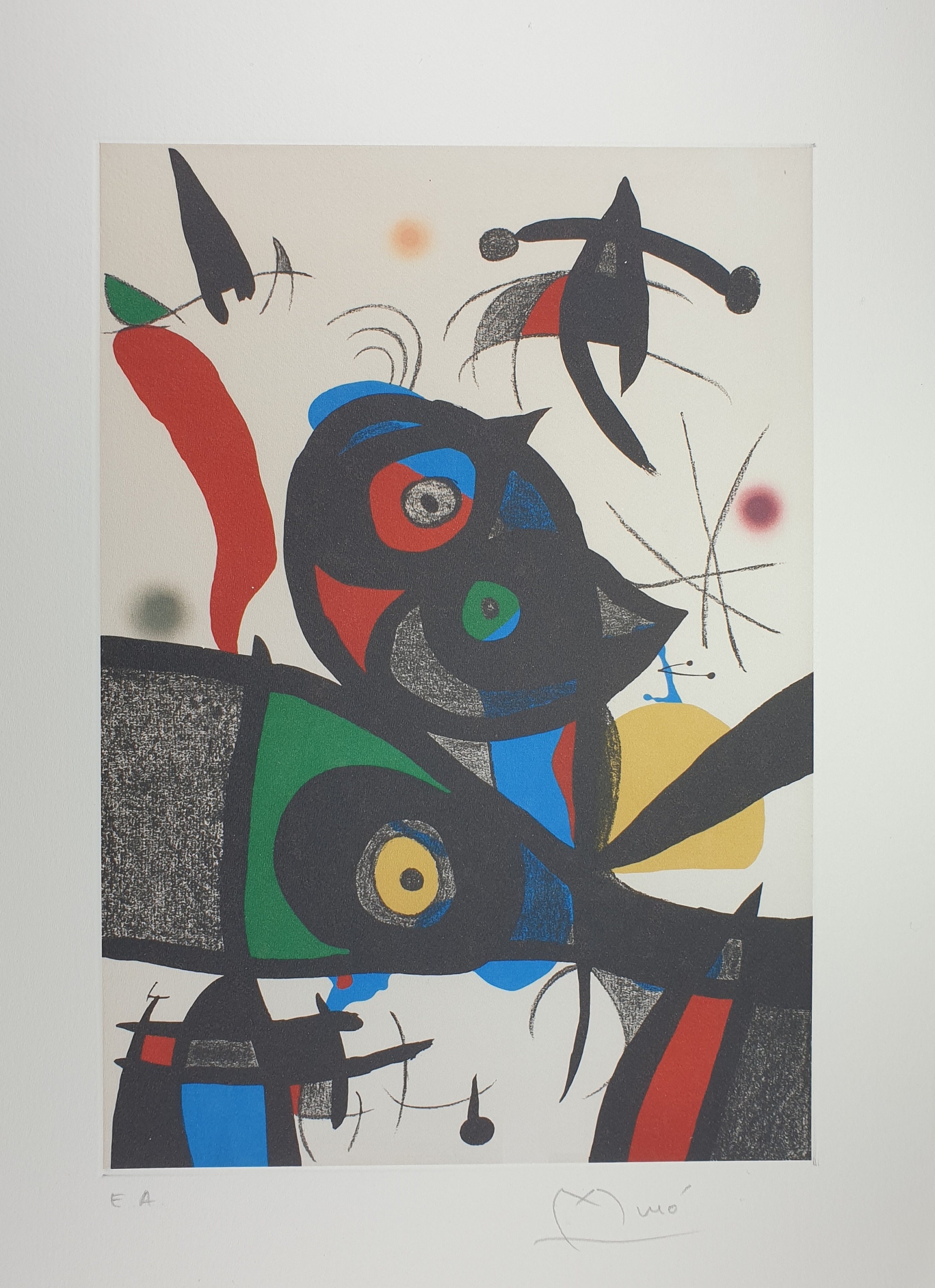 Joan Miró, Oda a Joan Miró Plate 3, Hand Signed Lithograph - Etsy