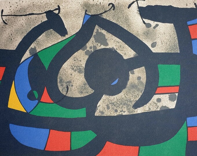 Joan Miró Hand Signed Lithograph E.A. - Etsy