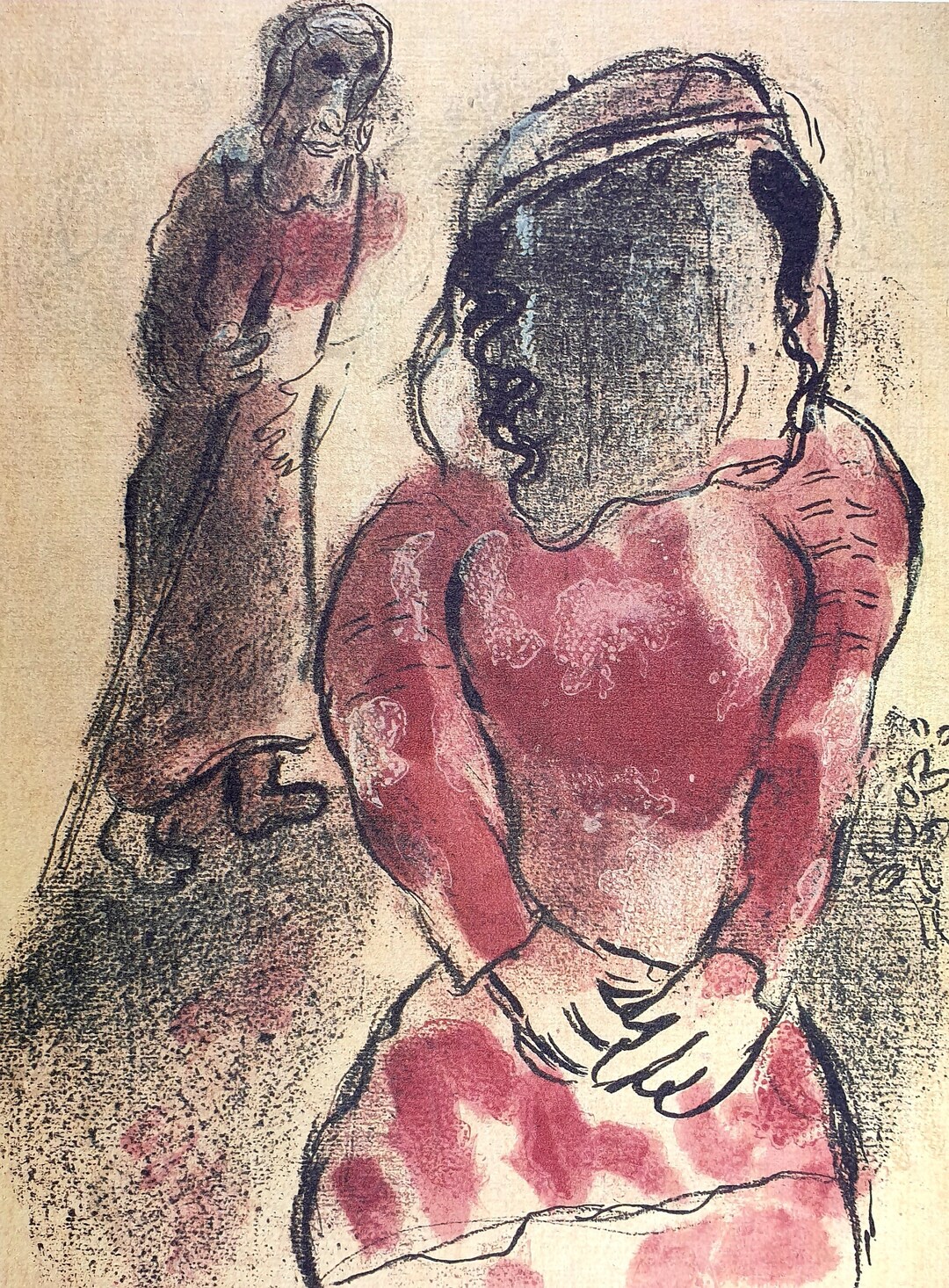 Marc Chagall, Tamar Daughter-in-law of Judah From the Bible, Hand ...