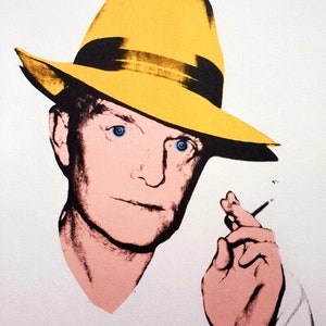 Andy Warhol, Portrait of Truman Capote 1972, Plate Signed Lithograph - Etsy