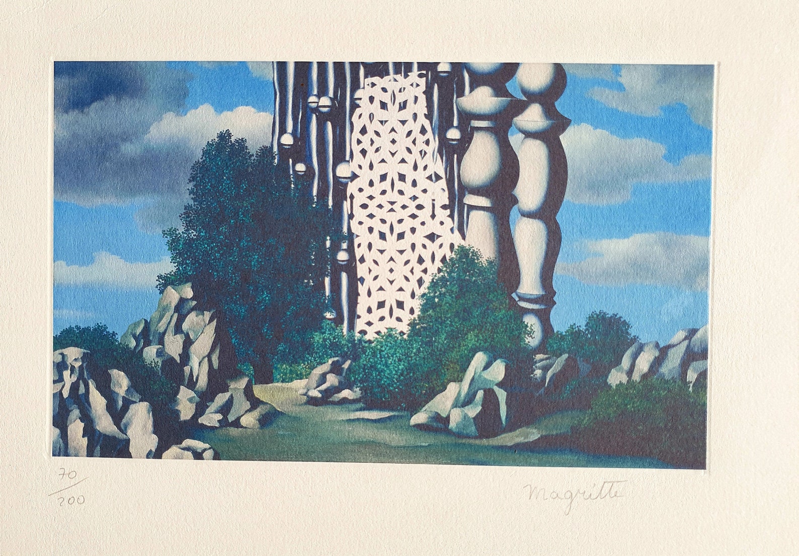 René Magritte, the Annunciation, Hand Signed Lithograph - Etsy