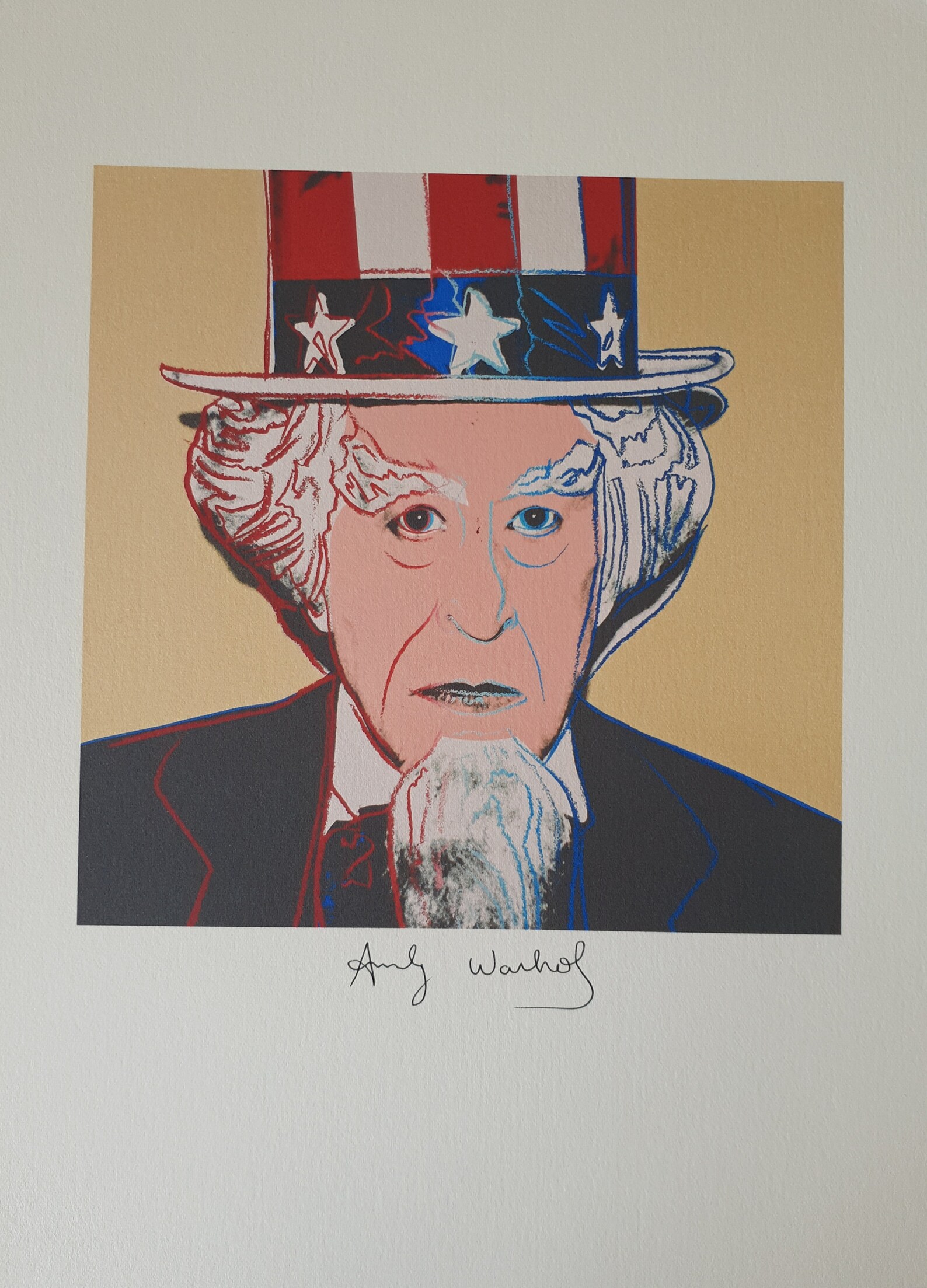 Andy Warhol, Myths Uncle Sam FS II.259 1981, Plate Signed Lithograph - Etsy