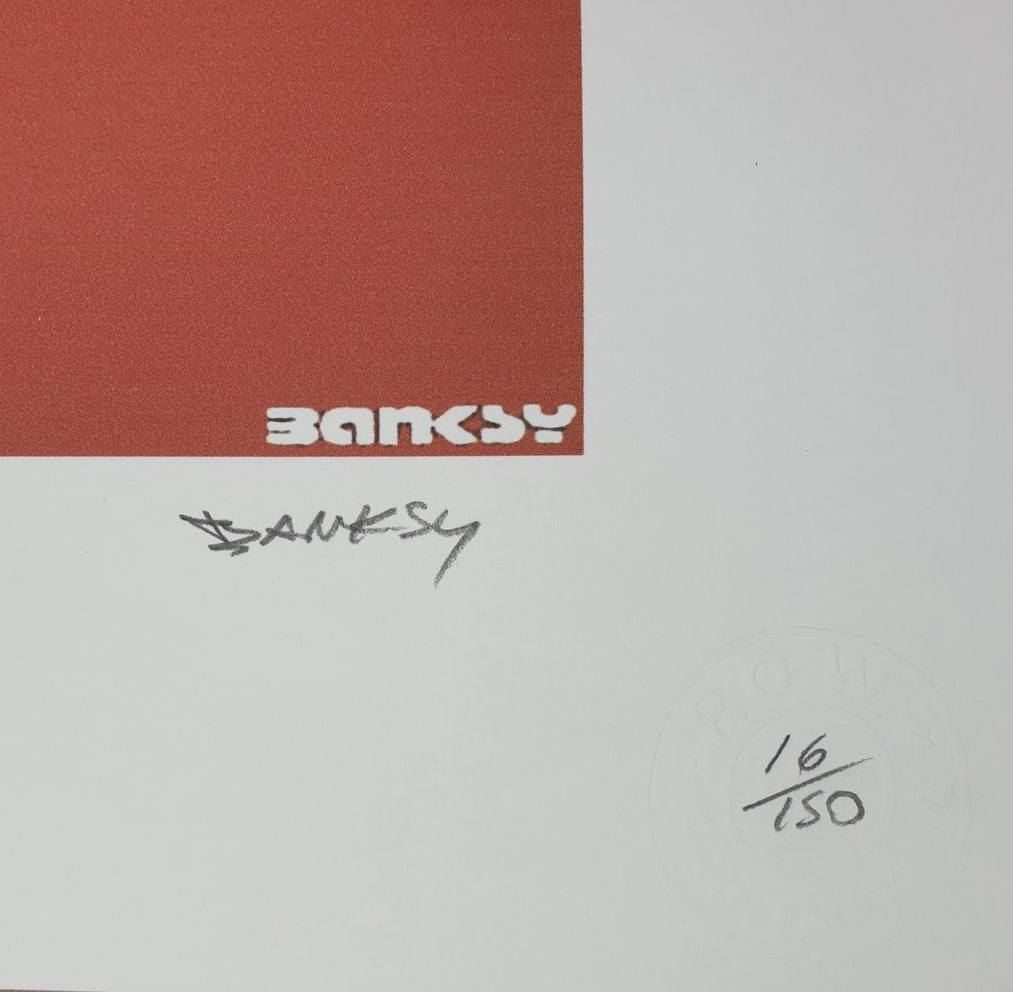 Banksy Queen Victoria Hand Signed Lithograph | Etsy