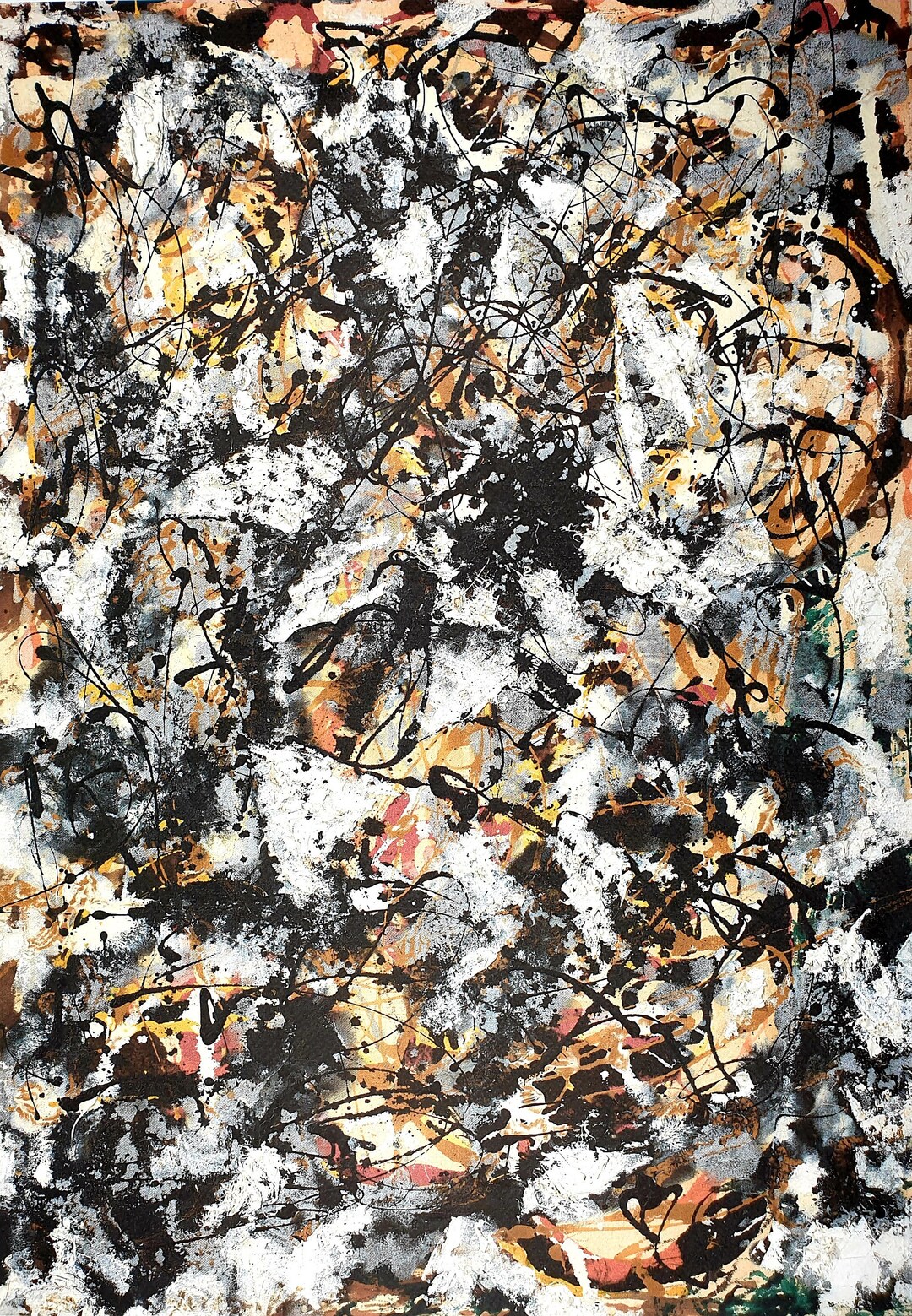 Jackson Pollock, Composition With Red Strokes, Plate Signed Lithograph ...