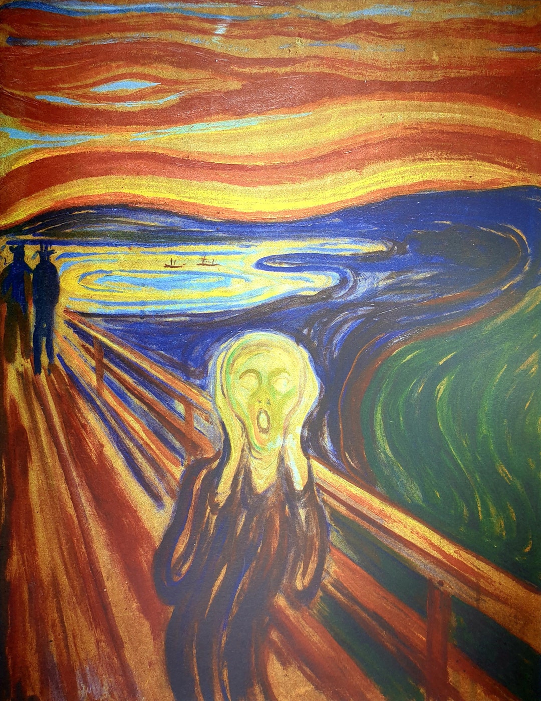 Edvard Munch, the Scream, Plate Signed Lithograph - Etsy