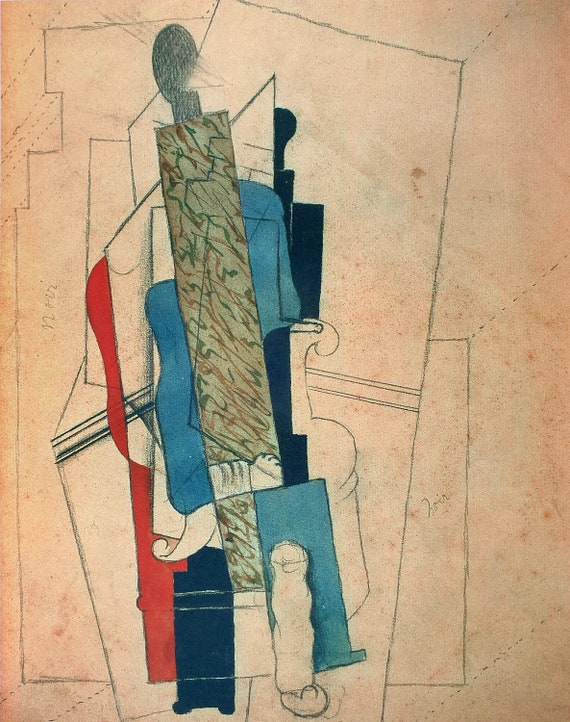 Pablo Picasso Man Seated in an Armchair Plate Signed | Etsy