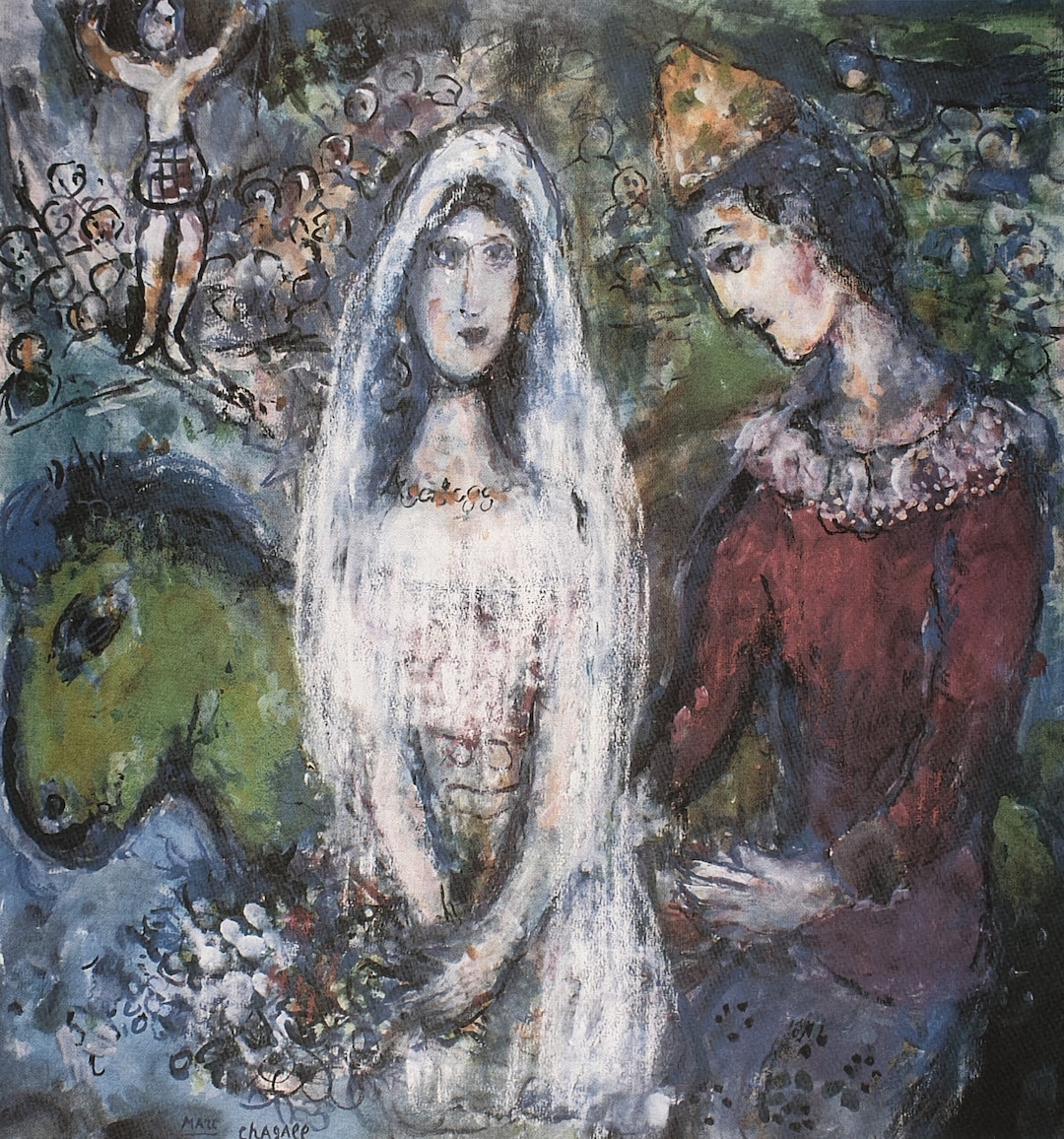 Marc Chagall, the Wedding, Hand Signed Lithograph - Etsy