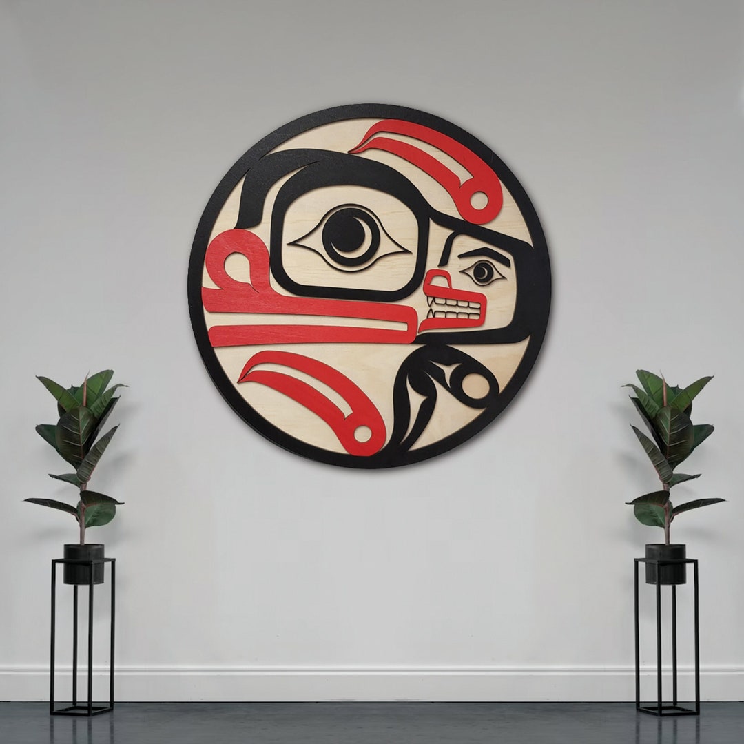 Coast Salish Frog Wall Art - Etsy